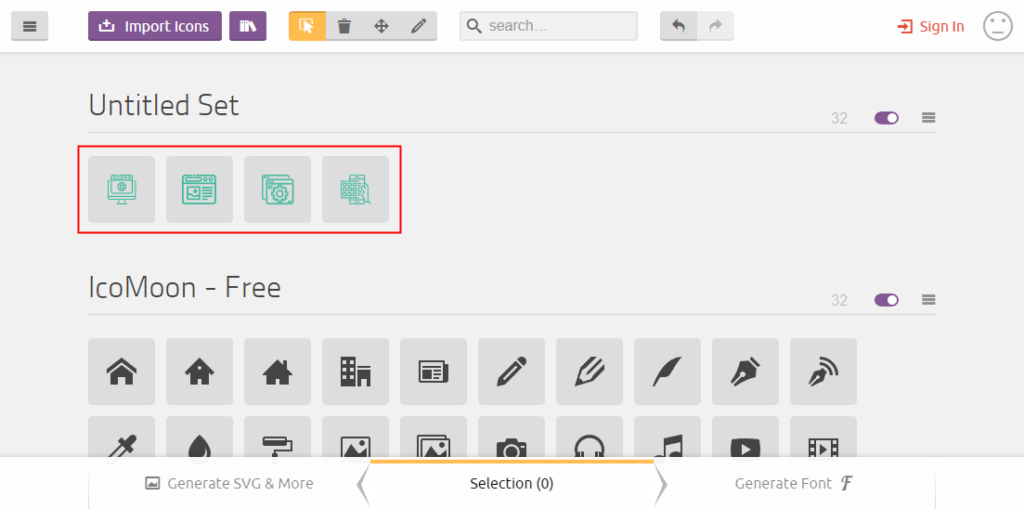 SVG 轉換 Icon fonts 教學，運用 iconMoon 網頁平台 - 腳印網頁資訊設計